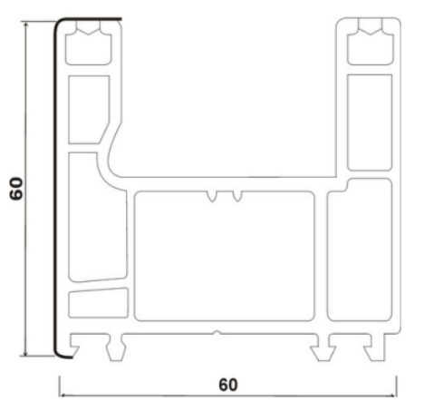 Buy SP-60B, SLIDING 2 TRACK FRAME (60*60) - Safeplast